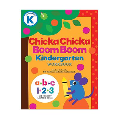 英文原版 Chicka Chicka Boom Boom Kindergarten Workbook 叽喀叽喀碰碰 幼儿园练习册 英文版 进口英语原版书籍