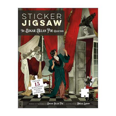 英文原版 Sticker Jigsaw The Edgar Allan Poe Collection 贴纸拼图 埃德加 爱伦坡合集 互动游戏书 英文版 进口英语原版书籍