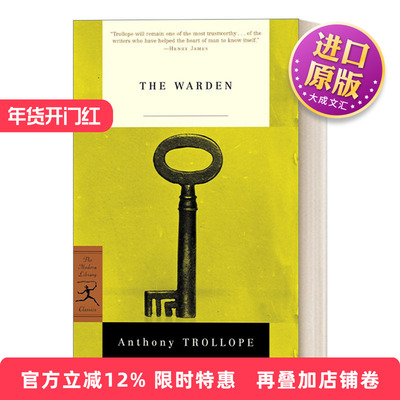 英文原版 The Warden 养老院院长 Anthony Trollope安东尼·特罗洛普 兰登书屋现代图书馆经典系列 英文版 进口英语原版书籍