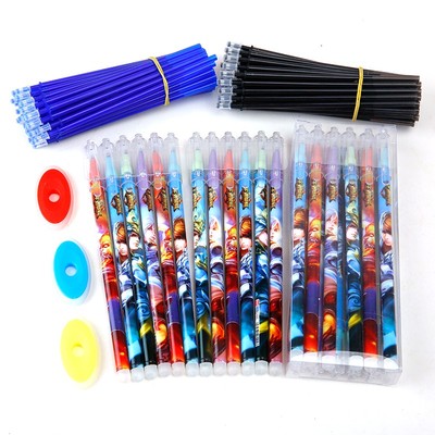 学生摩易擦笔芯王者可擦中性笔芯荣耀热可擦笔水笔晶蓝卡通写字笔