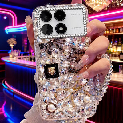 2026新年镶钻适用荣耀WIN手机壳上档次50SE马年X30MAX女款40保护套60Pro春节90水钻WINRT满钻400Pro本命年