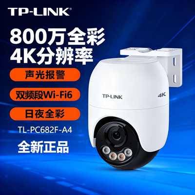 TP-LINK800万全彩室外无线球机