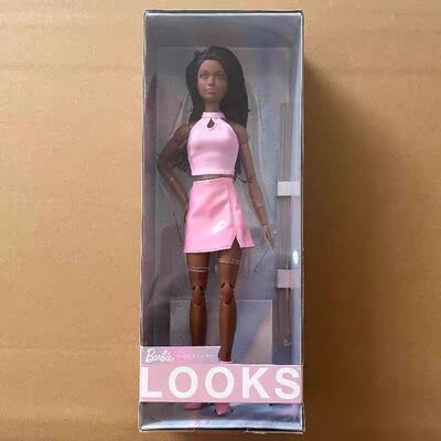 珍藏版时尚达人Barbie芭比娃娃玩具Barbie Looks Doll2023礼物