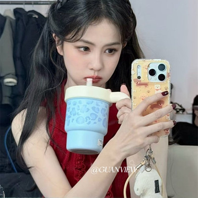 适用三星s25s24s23s22s21U手机壳note10+白鹿同款s20fe挂件s8s9可背斜挎s10手提绳A53a72A55新a42A71文艺复古