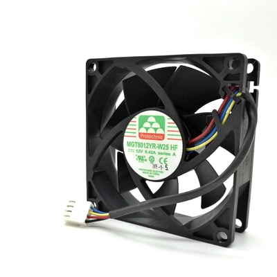 8025 12V  MGT8012YR-W25 电脑机箱CPU风扇8CM 调速 4针PWM超静音