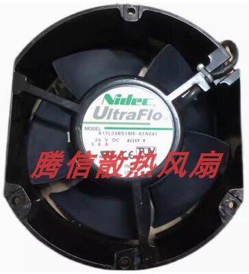 原装NIDEC X17L24BS1M5-07A041 24V 3.8A 风扇X17L24BGM7-01