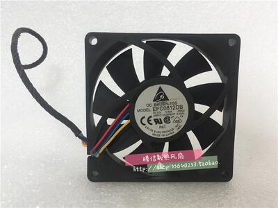 原装台达EFC0812DB 12V 0.50A 4线滚珠散热风扇80158cm风扇大风量