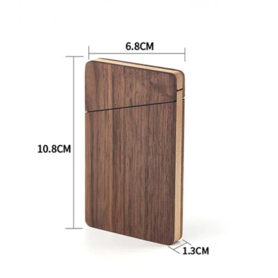 New Walnut Wood ID Name Card Sleeve for Men  Office Wooden
