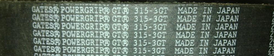 309-3GT,312-3GT,315-3GT,318-3GT美国GATES盖茨PowerGrip同步带