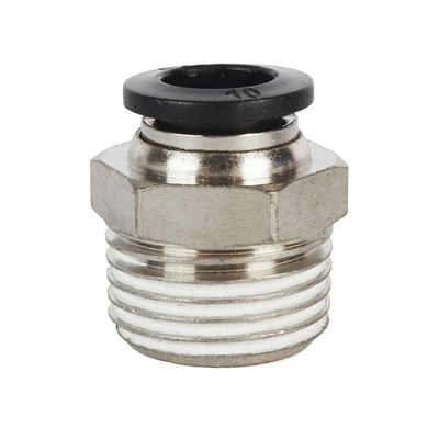 气动元件8mm气管快速接头PC4-M5快插螺纹D直通6-01/PC8-02/10-03