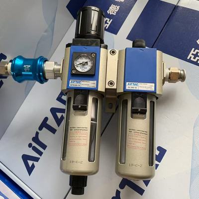 亚德客气动机床用气源处理手滑阀配二联件HSV10+GFR30010+GL30010