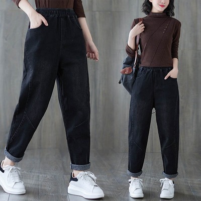 哈伦裤九分裤牛仔2023