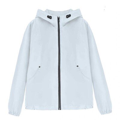 【陈书婷专享】新款宽松休闲轻薄透气短款外套6601