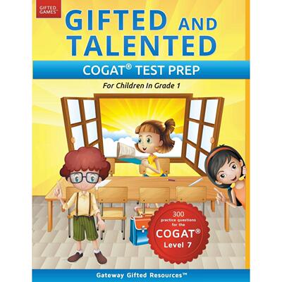 按需印刷 Gifted and Talented Cogat Test Prep: Gifted Test Prep Book for the Cogat Level 7; Workbook for Children in