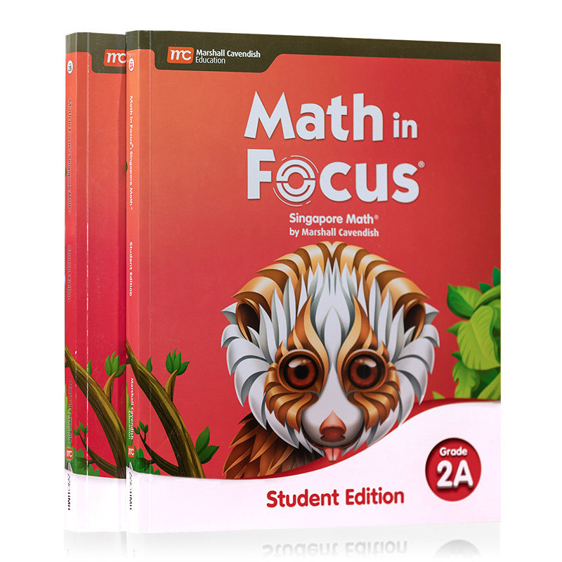 美版新加坡数学 K级别 MATH IN FOCUS 2A-2B 2册新加坡MC教育出版集团_虎窝淘