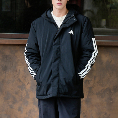 adidas阿迪达斯男子运动休闲棉服外套JY8303