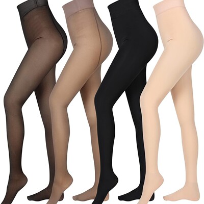flex-lined tight-fitting women's wool-linedleggings are