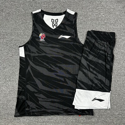 李宁赞助CBA球员训练比赛篮球运动套装篮球服速干背心短裤AAYN409