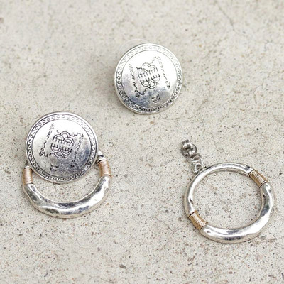 日本OSEWAYA耳饰LIMITED NUMBER美式复古经典2way设计耳钉有耳洞