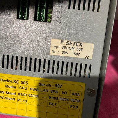 议价SETEX工业控制器SC505SETEX SC505SC505工业控制器