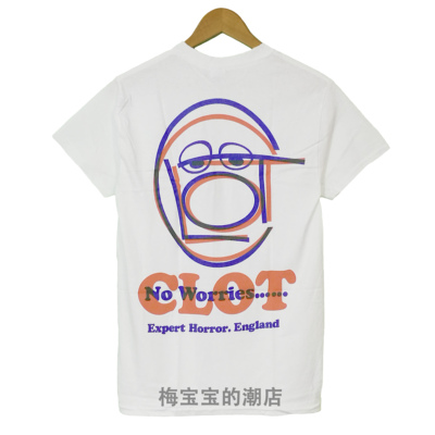 全新正品CLOT x EXPERT HORROR EH WORRIES TEE联名短袖T恤