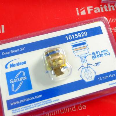 议价Nordson 1015920 诺信全新热熔胶机用喷嘴 Dual Bed 30度 0.5