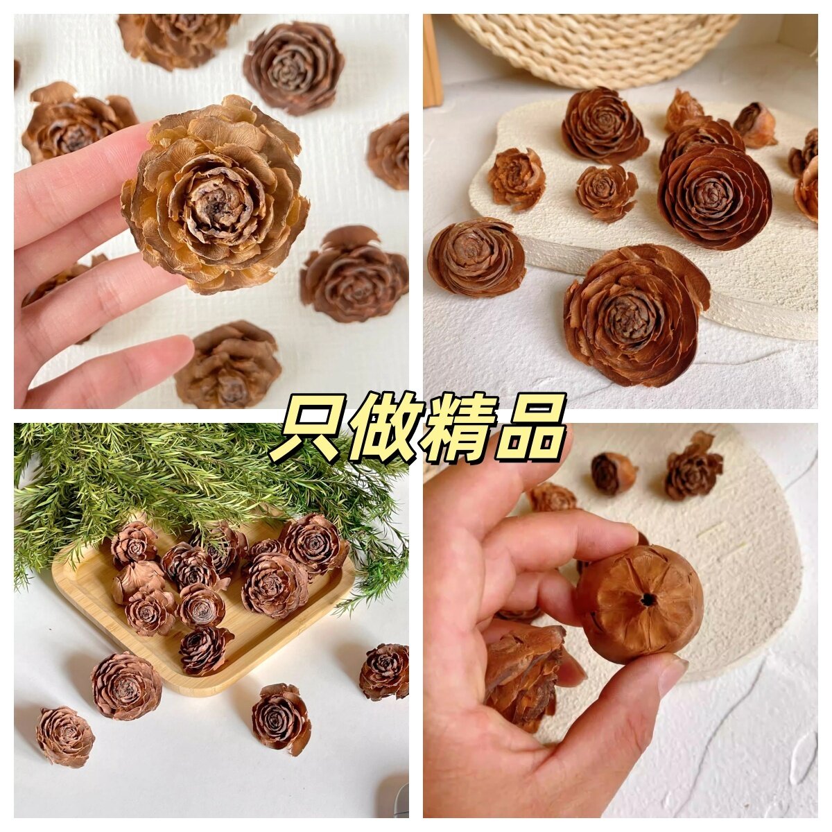 木玫瑰天然进口植物干花极简风软装搭配相框森系摆件高级小众