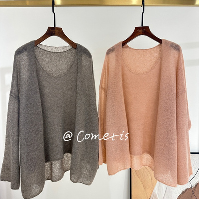 真丝羊绒亲肤松弛感背心开衫