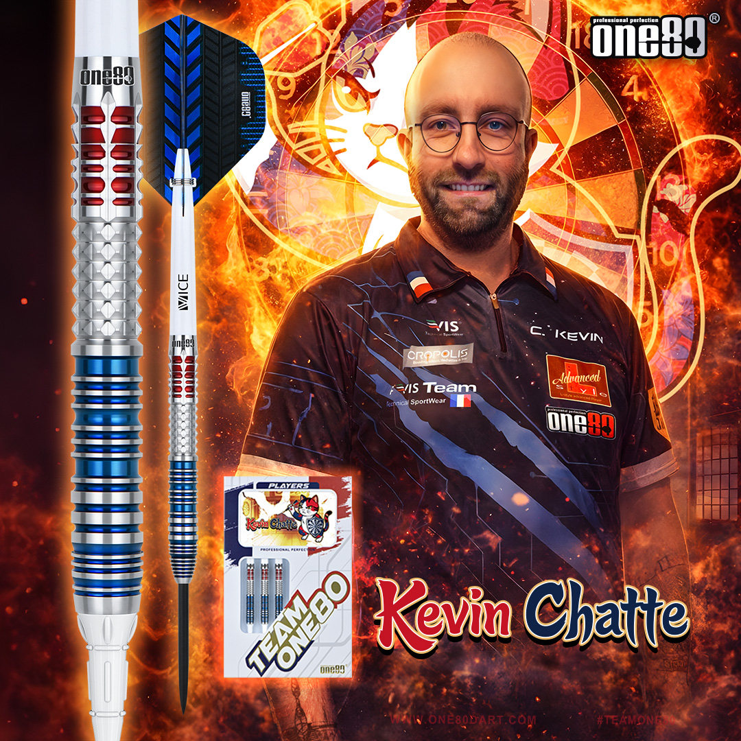 2026原装新品ONE80 Player KevinChatte软式硬式钨钢飞镖三支套装