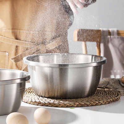 304不锈钢盆家用圆形打蛋盆加深