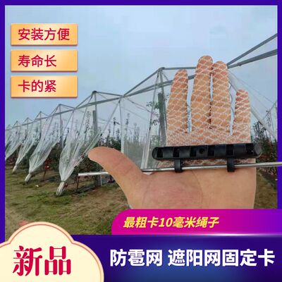 遮阳网防雹网固定夹防晒网挂钩遮阴网加宽夹子防晒网卡扣固定网扣