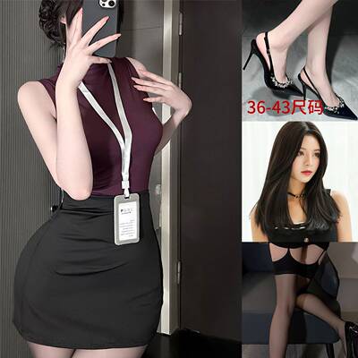 大码200斤性感制服伪娘衣服套装