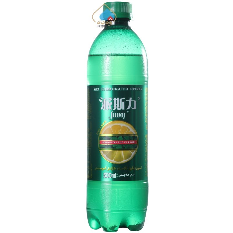 新疆派斯力柠檬薄荷味碳酸饮料500ml/瓶果汁型夏日清凉饮品PASIL