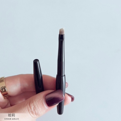 乌木真毛眉刷短柄带盖子