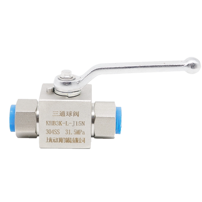 不锈钢液压内螺纹三通球阀