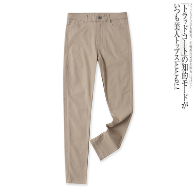 休闲百搭显瘦多口袋小脚裤