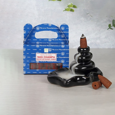 印度  SATYA倒流香 倒流塔香 SAIBABA NAG CHAMPA赛巴巴 真理香