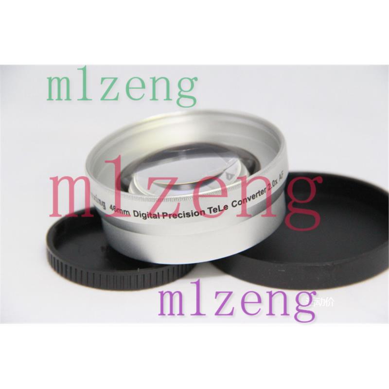 46mm 2X增距镜头 2.0倍增倍附加镜头 银色 镜头前端UV62mm