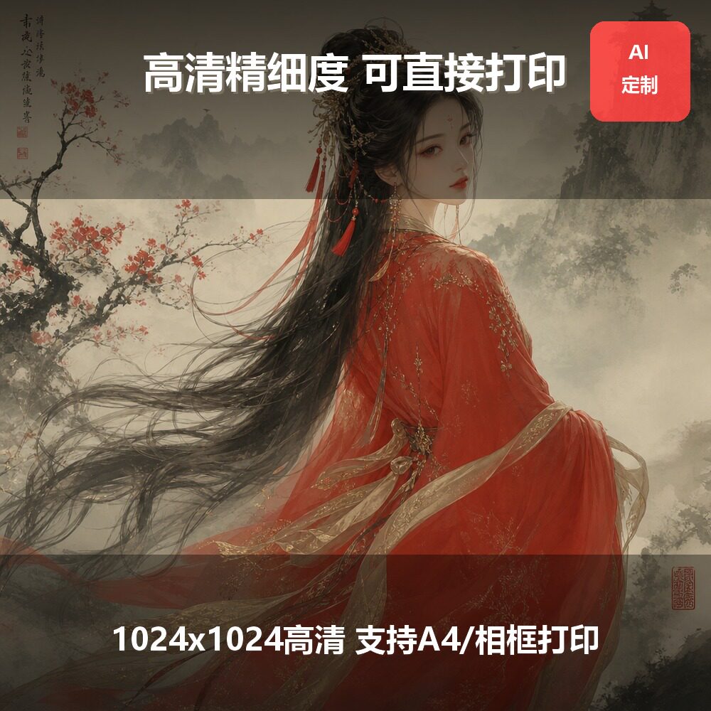 定制头像 AI 真人转动漫 高清精修多风格 30 分钟出图 包满意