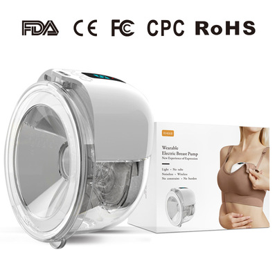 Electric breast pump without manual assistance for milking,