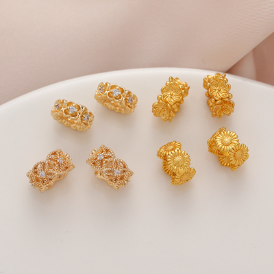临兰包金镀金保色花环配饰
