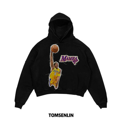 tomsenlin-KOBE 科比线毯贴布Remake复古卫衣短袖长袖蝙蝠袖