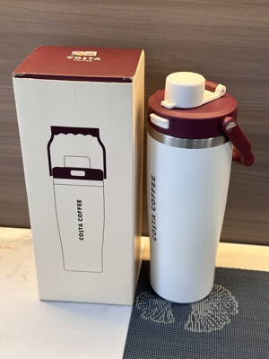 COSTA手提杯保温杯奶白色冰霸杯大容量保温杯巨无霸2025新款820ml
