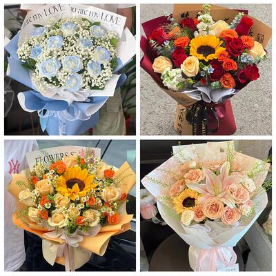 99朵玫瑰花束妇女节向日葵生日鲜花天津武清河北屯上马台大王古庄