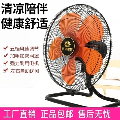 五洋皇冠趴地静音风大电风扇