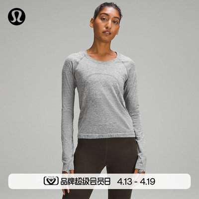 luemon女士运动长袖T恤S
