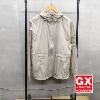 Dickies男女款米灰色防晒40%连帽长袖休闲工装皮肤衣DK013109ST01