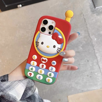 hello kitty凯蒂猫电话适用华为nova14/13pro/12/11/10/9se手机壳magic7pro/6/5/4荣耀play9t/8T/7t/6C少女款
