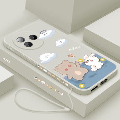 适用小米civi5pro手机壳新款xiaomicivi5pro液态硅胶软壳pr0镜头全包防摔保护套男女生卡通可爱外壳小熊小兔