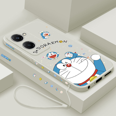 适用vivoy36c手机壳新款vivo y36液态硅胶y36m软壳y36i镜头全包y36s防摔y36s保护套男女生潮牌卡通时尚蓝胖子